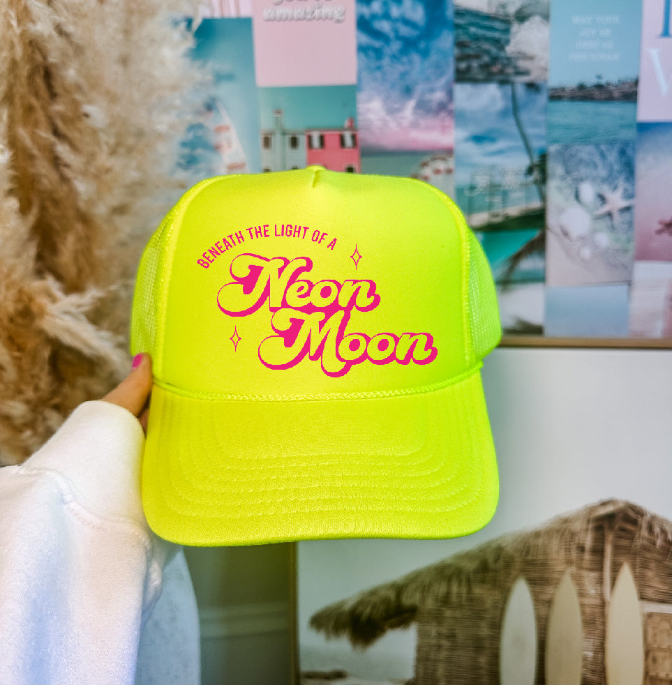 Neon Moon Neon Yellow Trucker Hat – Southern Route 817