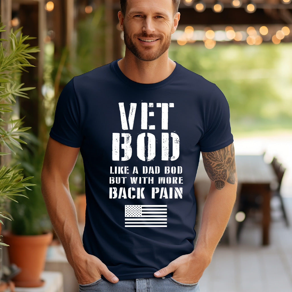 Vet Bod Navy Unisex Graphic Tee – Southern Route 817